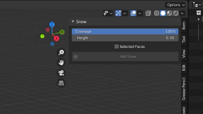 「Real Snow」美しい積雪を、簡単に作り出せるAdd-on！使い方やレビューなど - ijigen.net