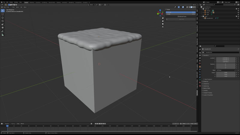 「Real Snow」美しい積雪を、簡単に作り出せるAdd-on！使い方やレビューなど - ijigen.net