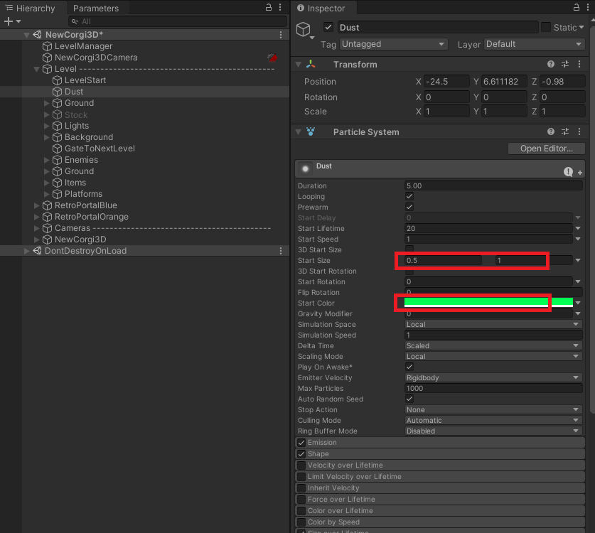 【Unity】【Corgi Engine】2.5Dステージ作成 - のぼるゲーム開発備忘録