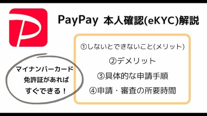 PayPay本人確認(eKYC)の所要時間と実際に感じたメリット・デメリット - イケメンのThe Point Activity