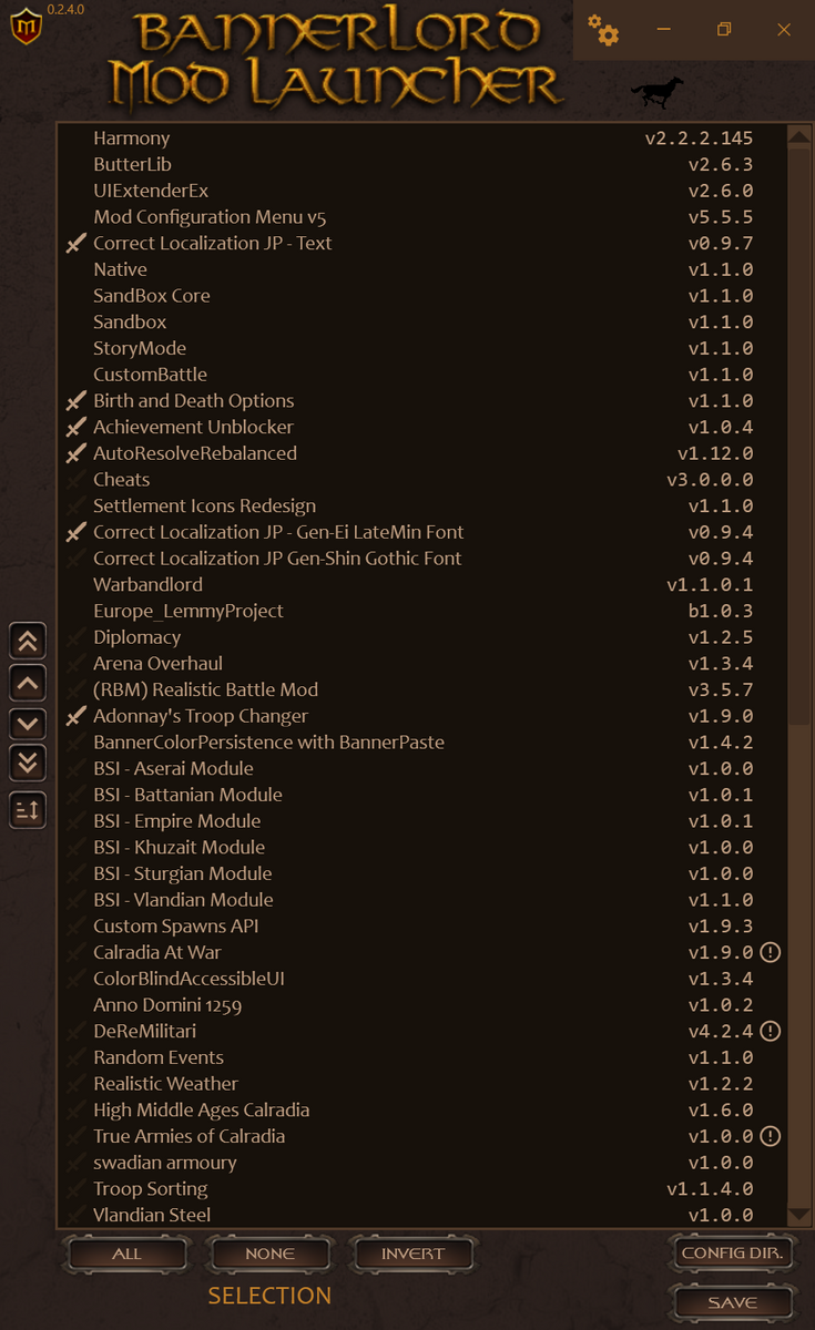 マウントアンドブレード2のmodのインストールと管理の入門記事 - Sarmaticus