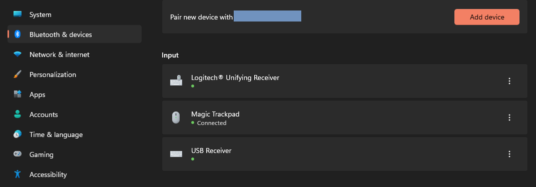 windows11でApple Magic Trackpad 3 を使う - What I found