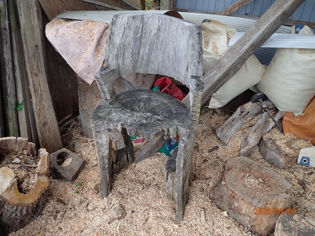 椅子を削ってみる 一段締めておこう Try to scrape the chair - いなかを楽しむ生活2 The Life ...