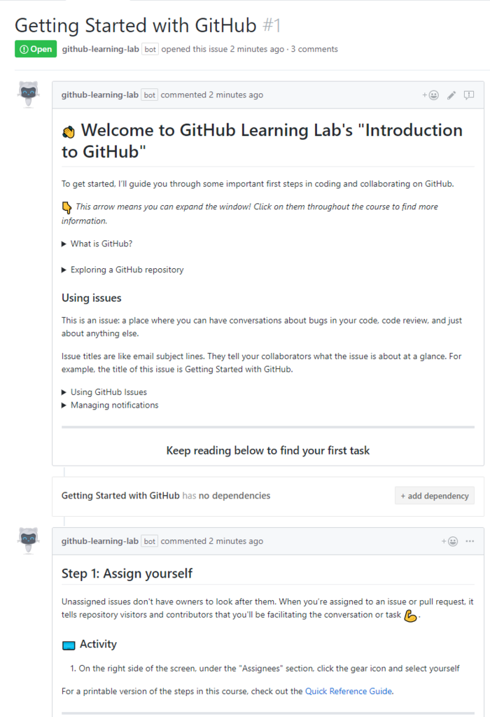 GitHub Learning Lab で GitHub の使い方を実践的に学ぶ(参考リンク) - ブログ