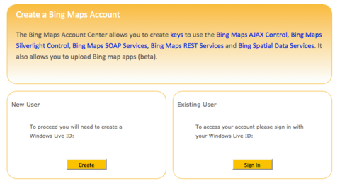 Bing Maps iOS Control を試してみた。 - backyard of 伊勢的新常識