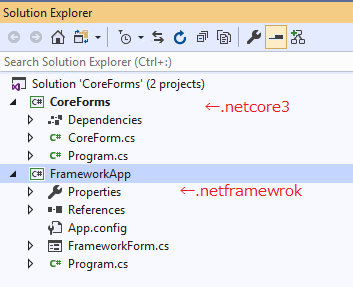 .NetCoreから.NetFrameworkのdllを普通に参照できた・・・ - ささいなことですが。