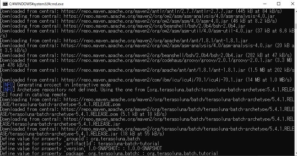terasoluna-batchを動かしてみた - 雑記