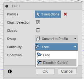Fusion360 CREATE Loft 使い方 - いそぷろのブログ