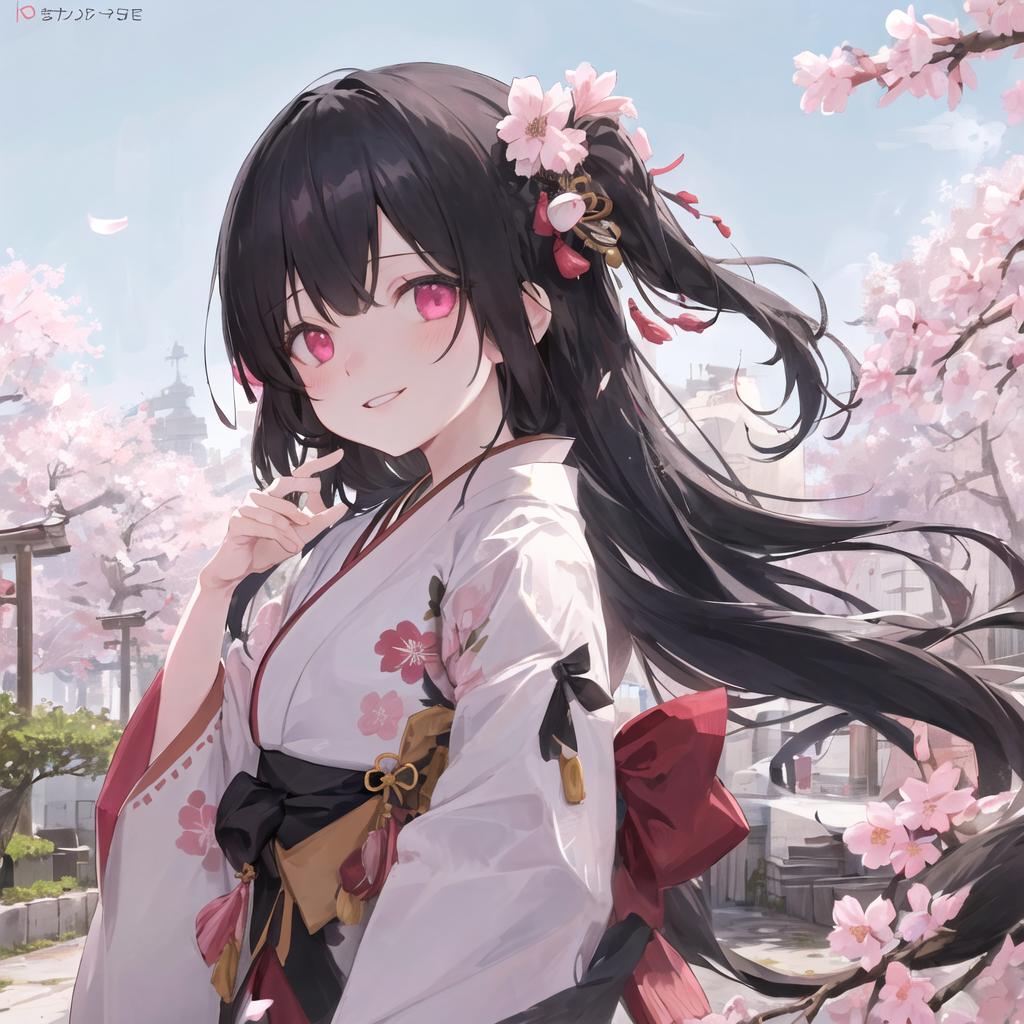 【画像生成AI】反響があって嬉しかったのでStable Diffusionの話題を続けて和服の女の子の絵を献上するのこと - Rのつく財団入り口