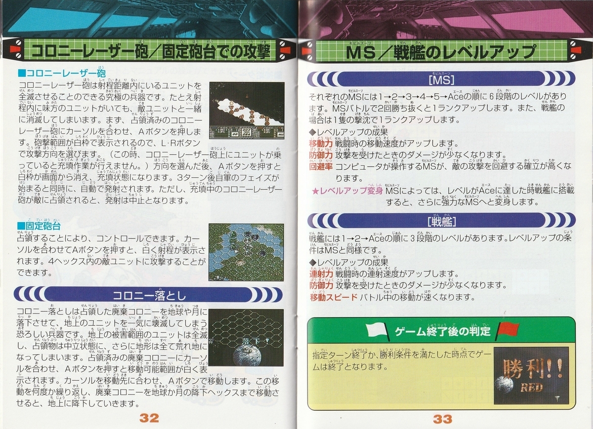 『SDガンダム GNEXT』1995年／スーパーファミコン - レトロゲームの説明書保管庫