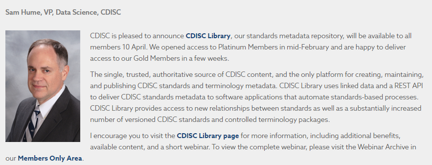 CDISC Library API - 我輩はブロガーではない。ネタもまだない