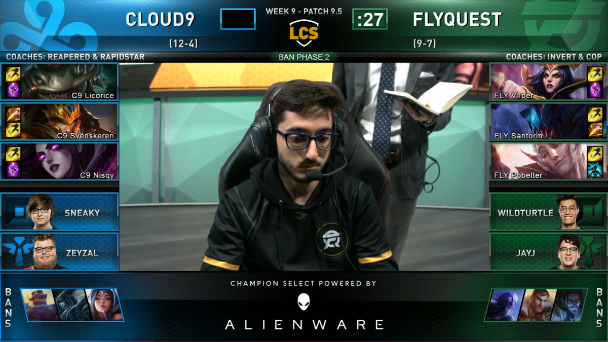 LCS Cloud9 vs Fry Quest - C9ファンボ記録