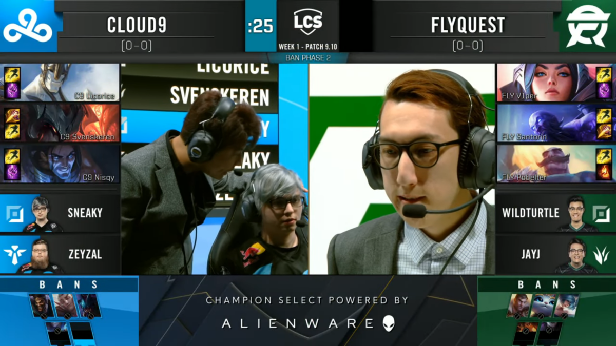 LCS Cloud9 vs Fry Quest - C9ファンボ記録