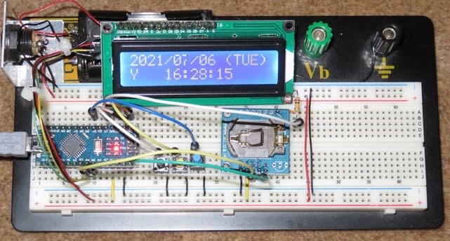 Arduino Nano RTC(DS1307) 時計の試作 - JH7UBCブログ