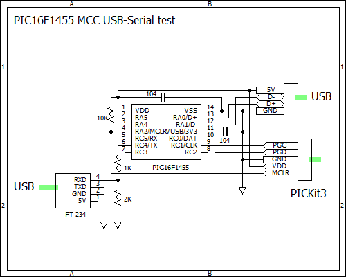 PIC16F1455 MCC USB Serial 変換テスト - JH7UBCブログ