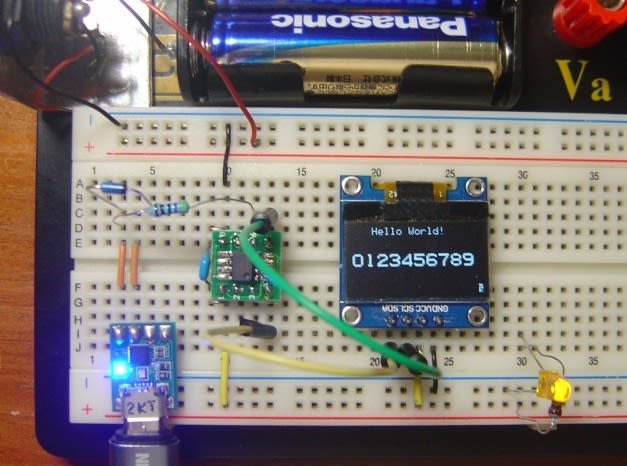 ATtiny402 OLED 表示テスト - JH7UBCブログ