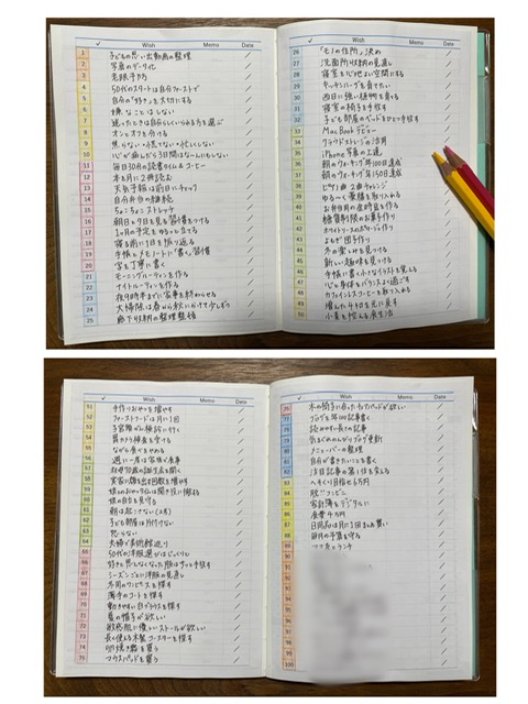 1年のスタートを彩る【やりたいことリスト100】2023年 - じぶん暮らし