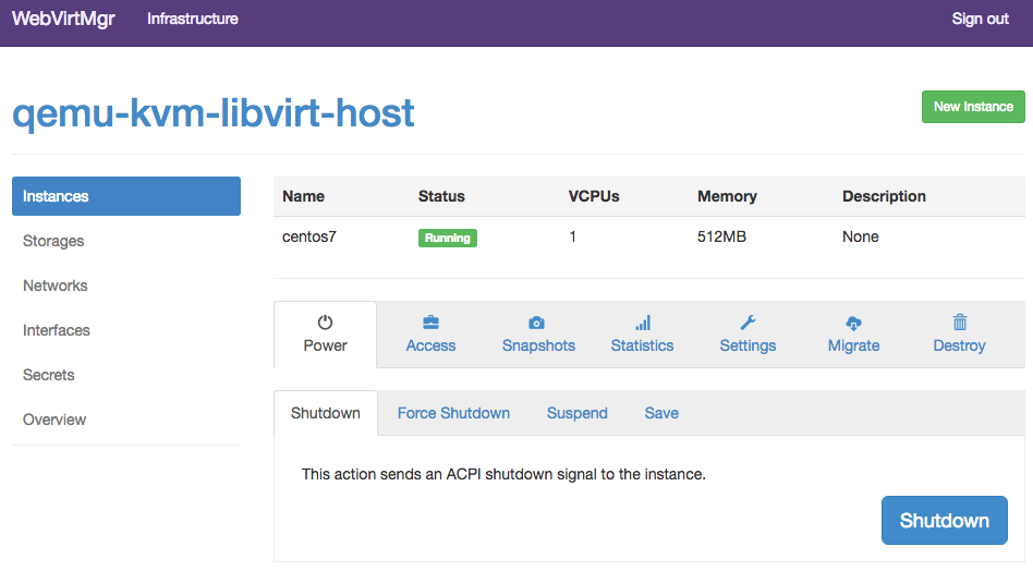 KVMをWebから操作できるようにする(WebVirtMgr) - jimaoka blog