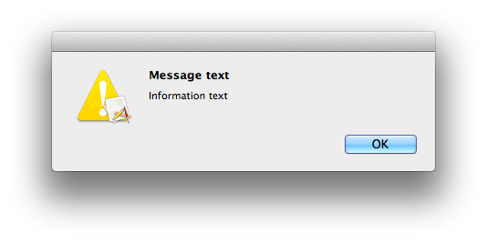 NSAlertクラス - macOS/iOS API解説
