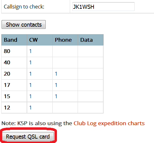 K5P Club LogからOQRSができるようになりました - jk1wsh’s blog