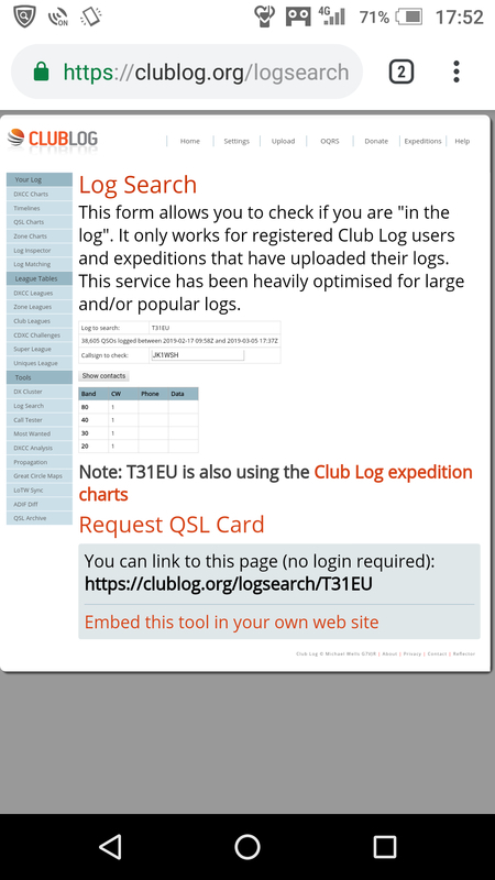 T31EU（中央キリバス）OQRS可能になりました - jk1wsh’s blog