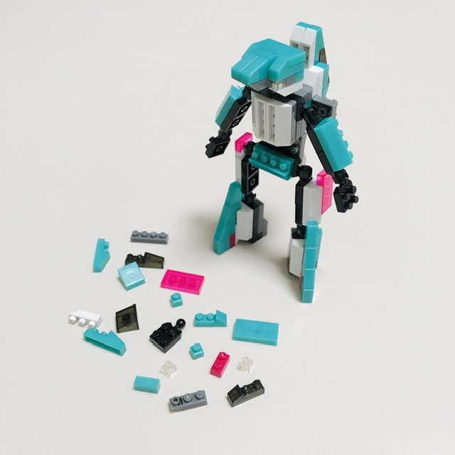【100均ブロック】小さなLEGO風ブロック #81《PETIT BLOCK》ROBOT BUILDER'S／Type:02／JET ジェット ...