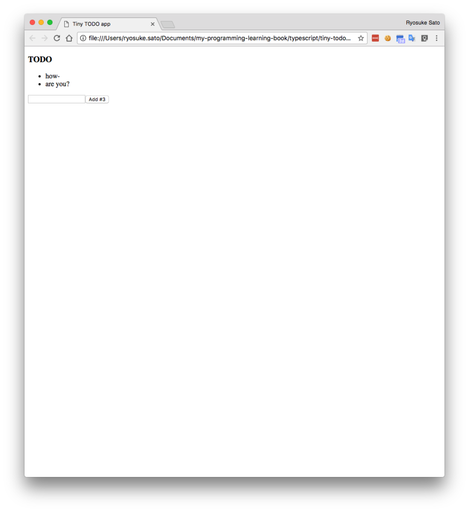Typescriptとwebpackとreactを使って簡単なtodoリストを作ってみた Jtwp470s Blog