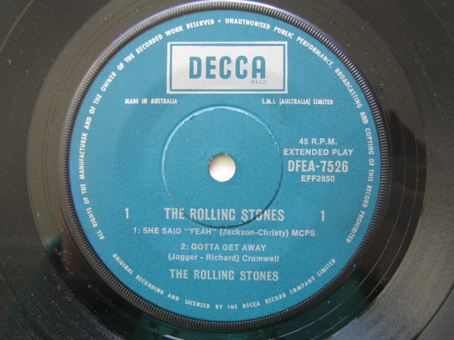 ローリング・ストーンズ オーストラリア盤EP⑦ SHE SAID YEAH+3！！ - ローリング・ストーンズ アナログ盤蒐集生活！