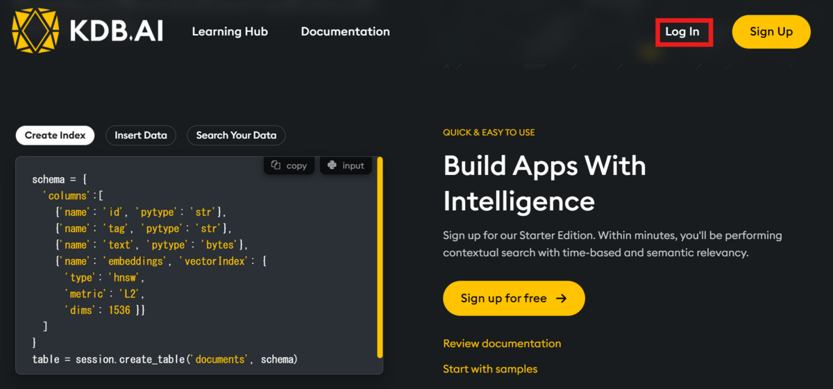 入門KDB.AI (1) - 概要編 - APC 技術ブログ
