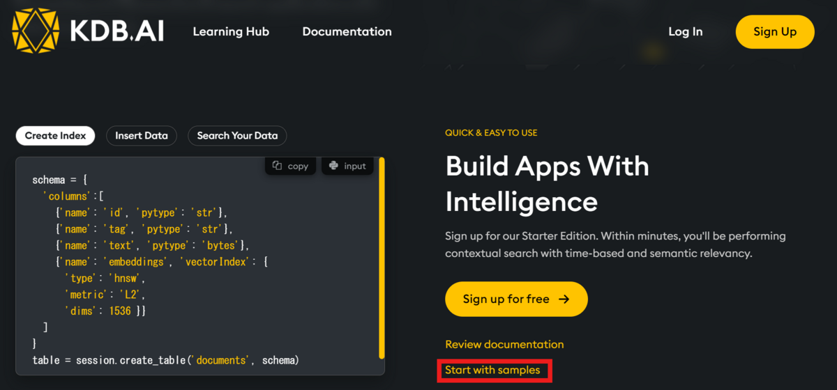 入門KDB.AI (1) - 概要編 - APC 技術ブログ