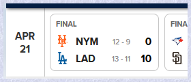 GamedayでMLB観戦 - プログラムでおかえしできるかな