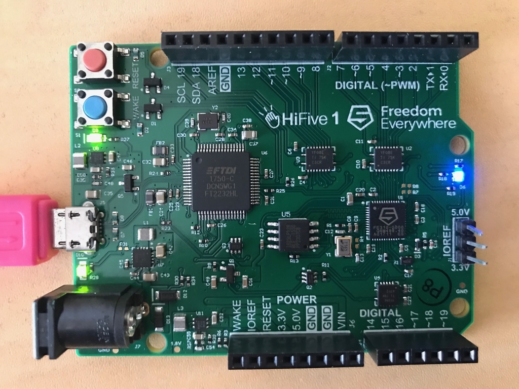 RISC-VのArduino互換ボード「HiFive1」を試す - k0b0's record.