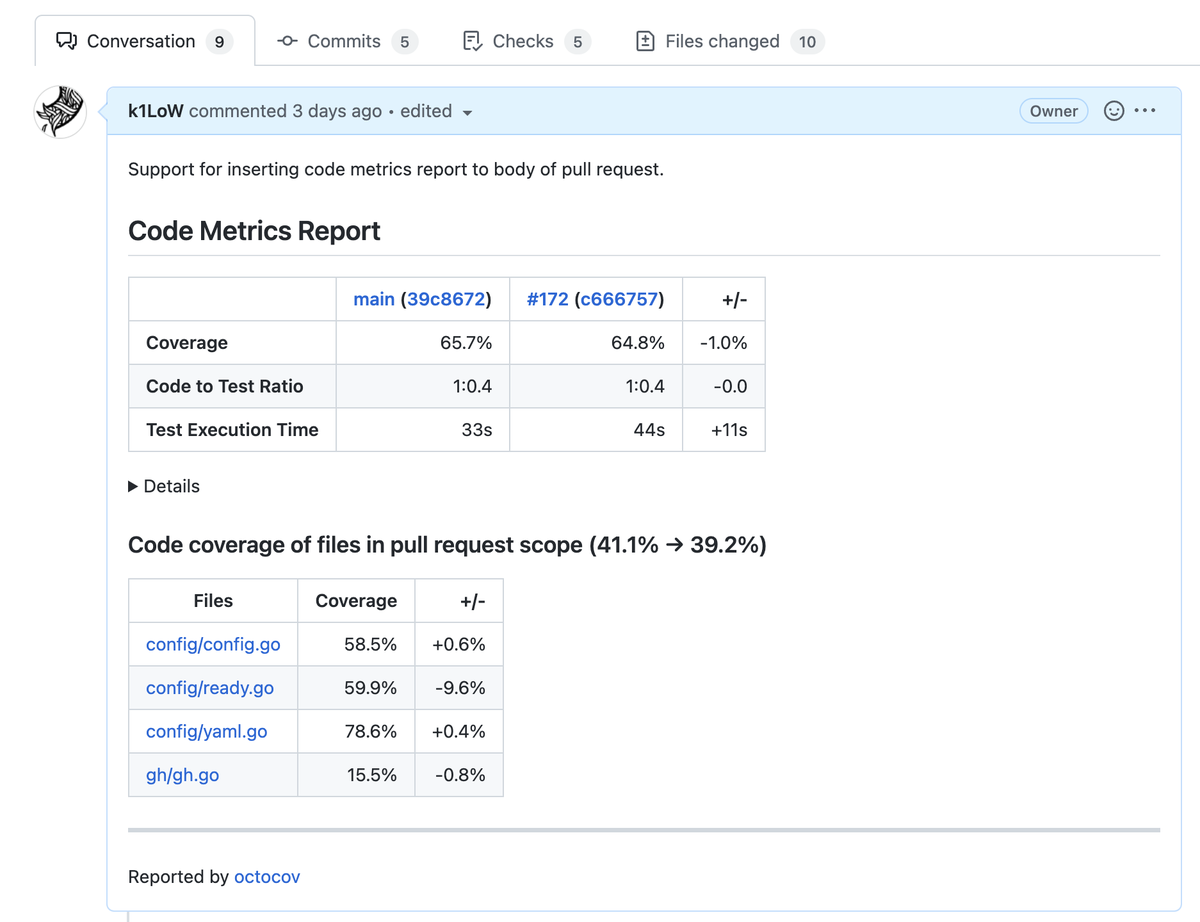octocovで実現できる3つのレポートコメントの方法 - Copy/Cut/Paste/Hatena