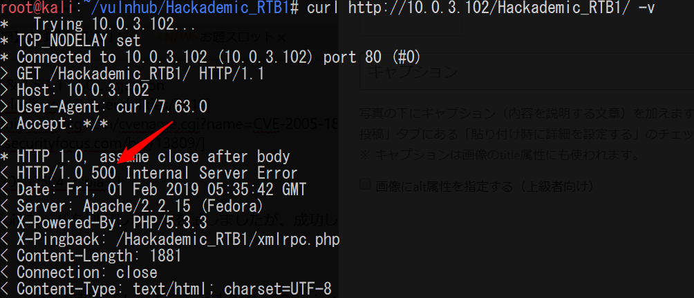 VulnHub - Hackademic: RTB1 Workthrough - 解析メモ