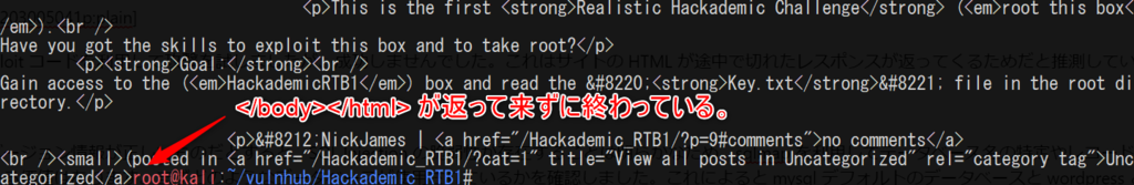 VulnHub - Hackademic: RTB1 Workthrough - 解析メモ
