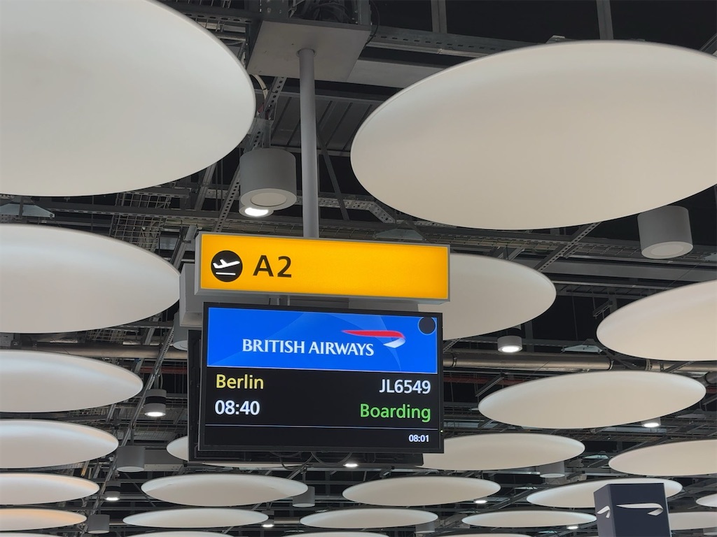 2023年10月 台北・ベルリン ⑦ BA982 LHR→BER Y - kakifly100mのブログ