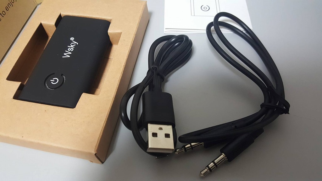 【評価レビュー】Wsky Bluetooth トランスミッター レシーバー Bluetooth対応じゃなくても使えて、送信も受信もできる！ - ずっと楽してきた人生だから。