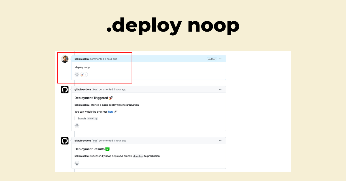 Branch Deploy Action: GitHub Actions でブランチデプロイと IssueOps を試す - kakakakakku blog