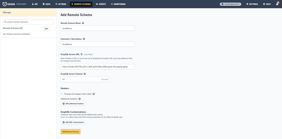 リモートスキーマ・アクション・イベントを体験できる！Hasura のチュートリアル「Backend Tutorial (Python)」 - kakakakakku blog