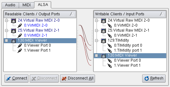 個別「VirMIDIを使用してaseqviewとTiMidity++に分岐」の写真、画像 - alsa - kakurasan's fotolife