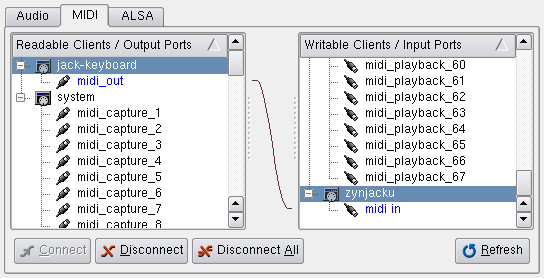 JACK Audio Connection KitとQjackCtlにおけるMIDIドライバについて - 試験運用中なLinux備忘録・旧記事