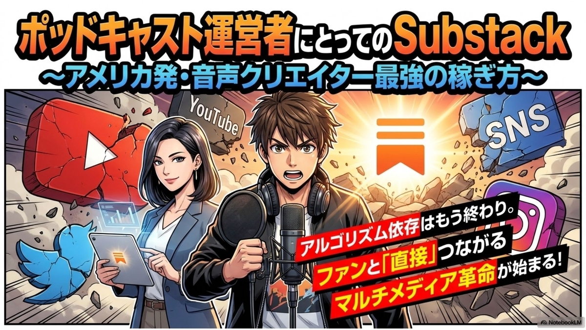 音声配信者こそsubstackを手がけるべき - 社会保険労務士金子幸嗣事務所