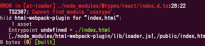 Webpack + TypescriptでCannot find module 'csstype'のエラーを解決する - hiro08gh