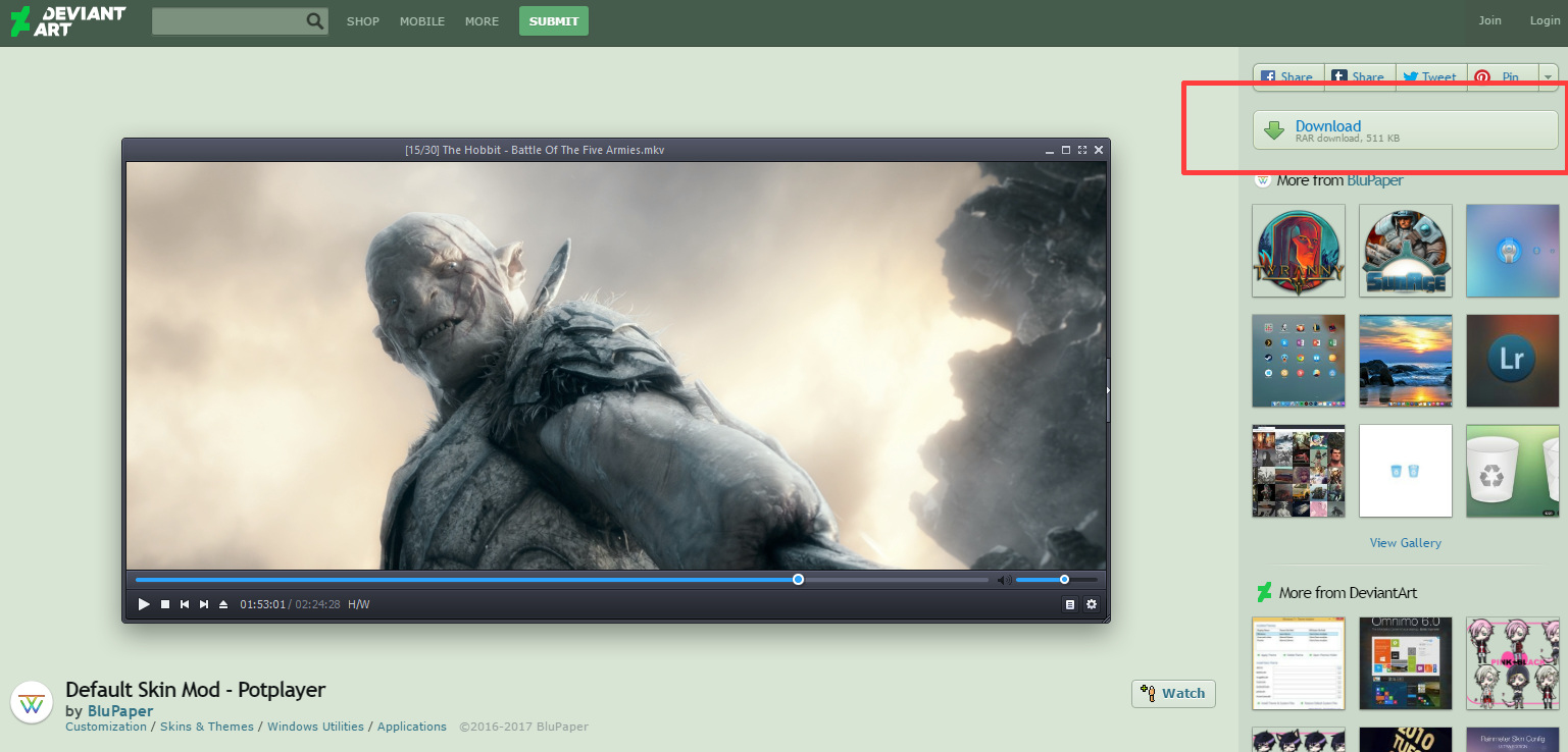 Potplayerのデフォルトスキンが変わってしまったので戻した話 - ただのノート+