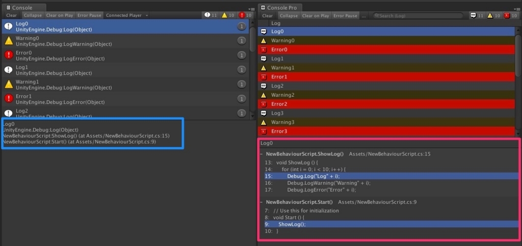 「デバッグを簡単にして生産性を上げられる」と謳われているEditor Console Proを試してみた【Unity】【アセット】 - (:3[kanのメモ帳]