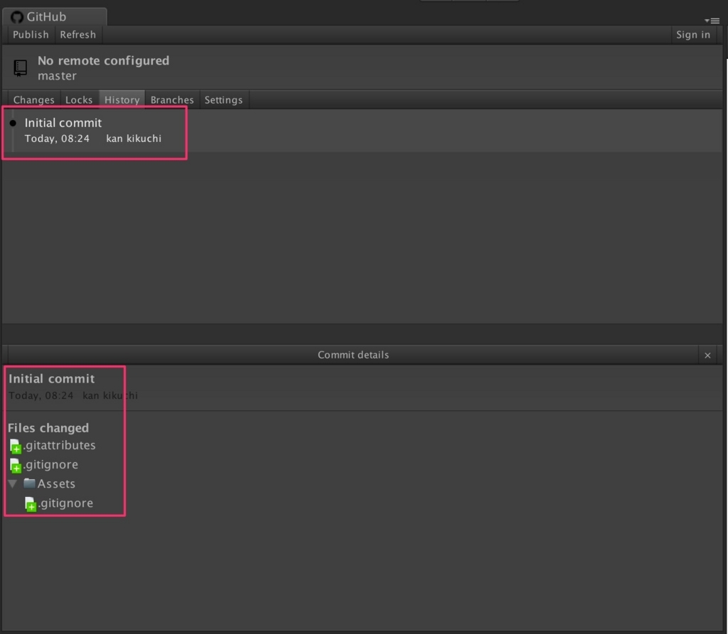 正式版になったgithub For Unityを使ってみた【unity】 3 Kanのメモ帳 0824