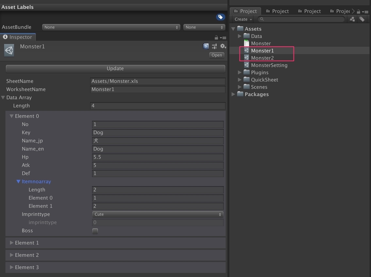 エクセルやスプレッドシートを自動でscriptableobjectに変換するunity Excel Importerとunity