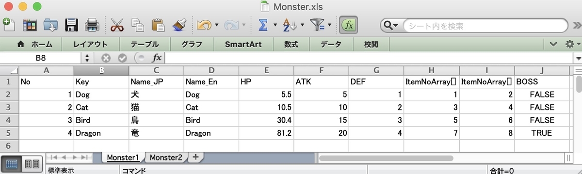 エクセルやスプレッドシートを自動でscriptableobjectに変換するunity Excel Importerとunity