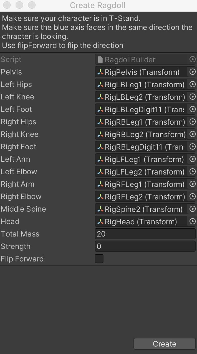 ラグドール(Ragdoll)でキャラクターをグニャグニャにする【Unity】 - (:3[kanのメモ帳]