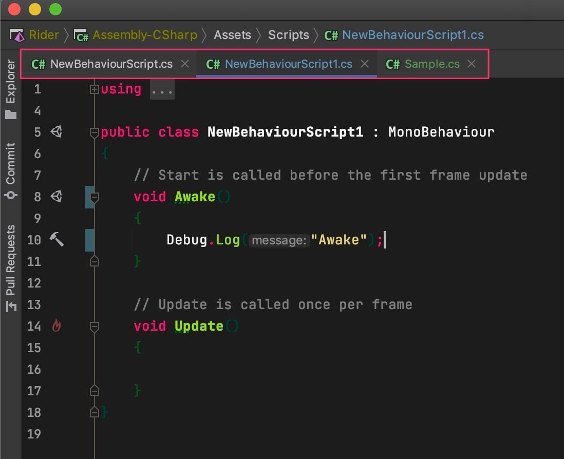 Rider上でGitを操作する方法【エディタ】【JetBrains Rider】 - (:3[kanのメモ帳]